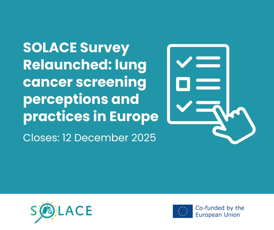 SOLACE 2025 survey on lung cancer screening – deadline extended - SOLACE