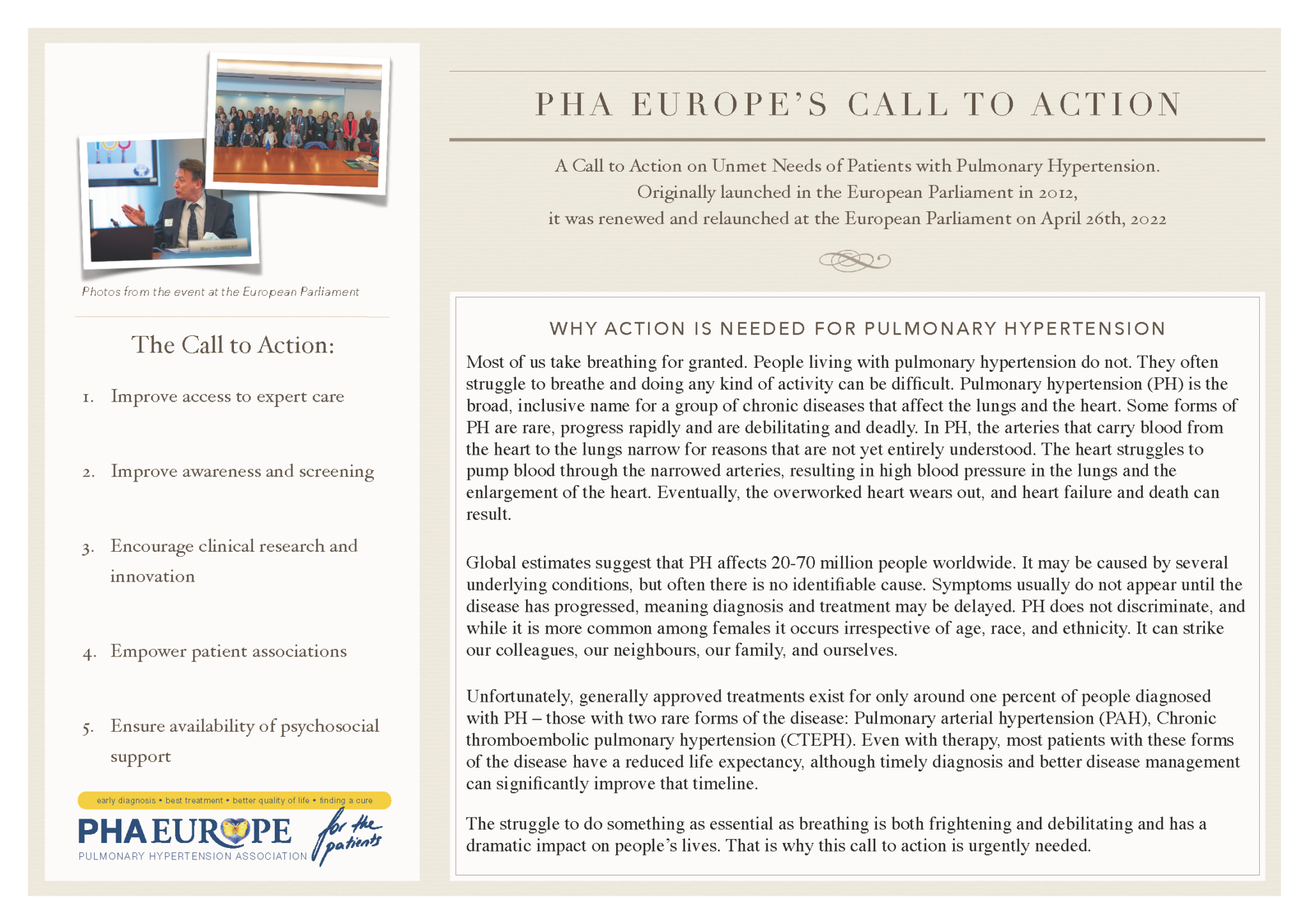 PHA Europe Poster - European Lung Foundation